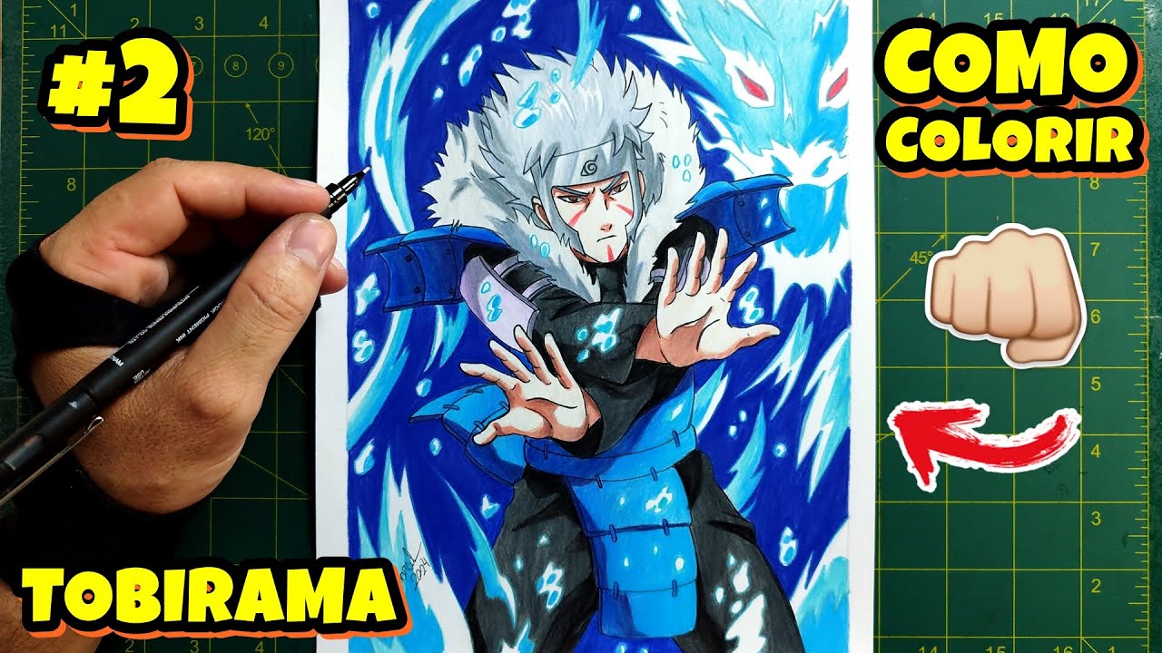 OS HOKAGES Como desenhar o TOBIRAMA SENJU SEGUNDO HOKAGE Naruto #2 ...