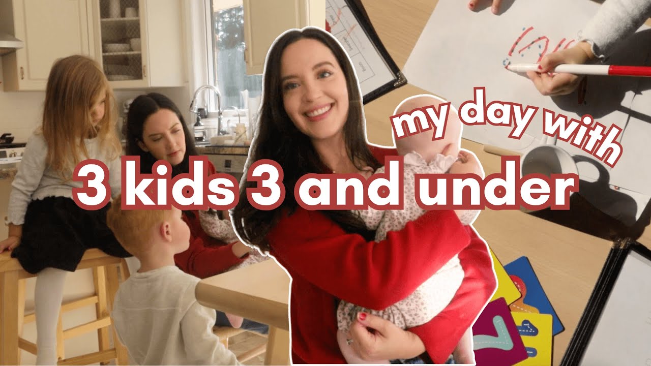 A Real Day in My Life with 3 Kids 3 and Under | 2 Toddlers + Baby - YouTube