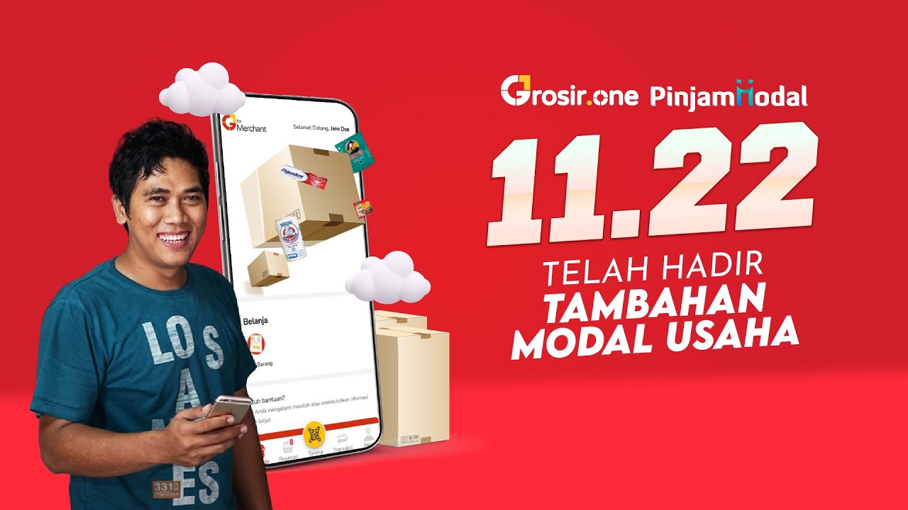 11.22: GrosirOne & Pinjam Modal Menghadirkan Modal Usaha untuk Pedagang ...