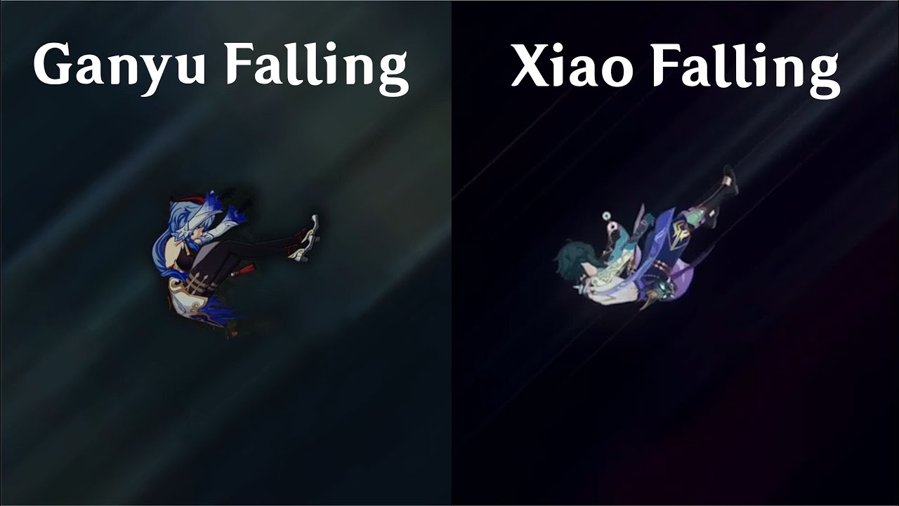 Ganyu falling vs xiao falling [Genshin Impact] - YouTube