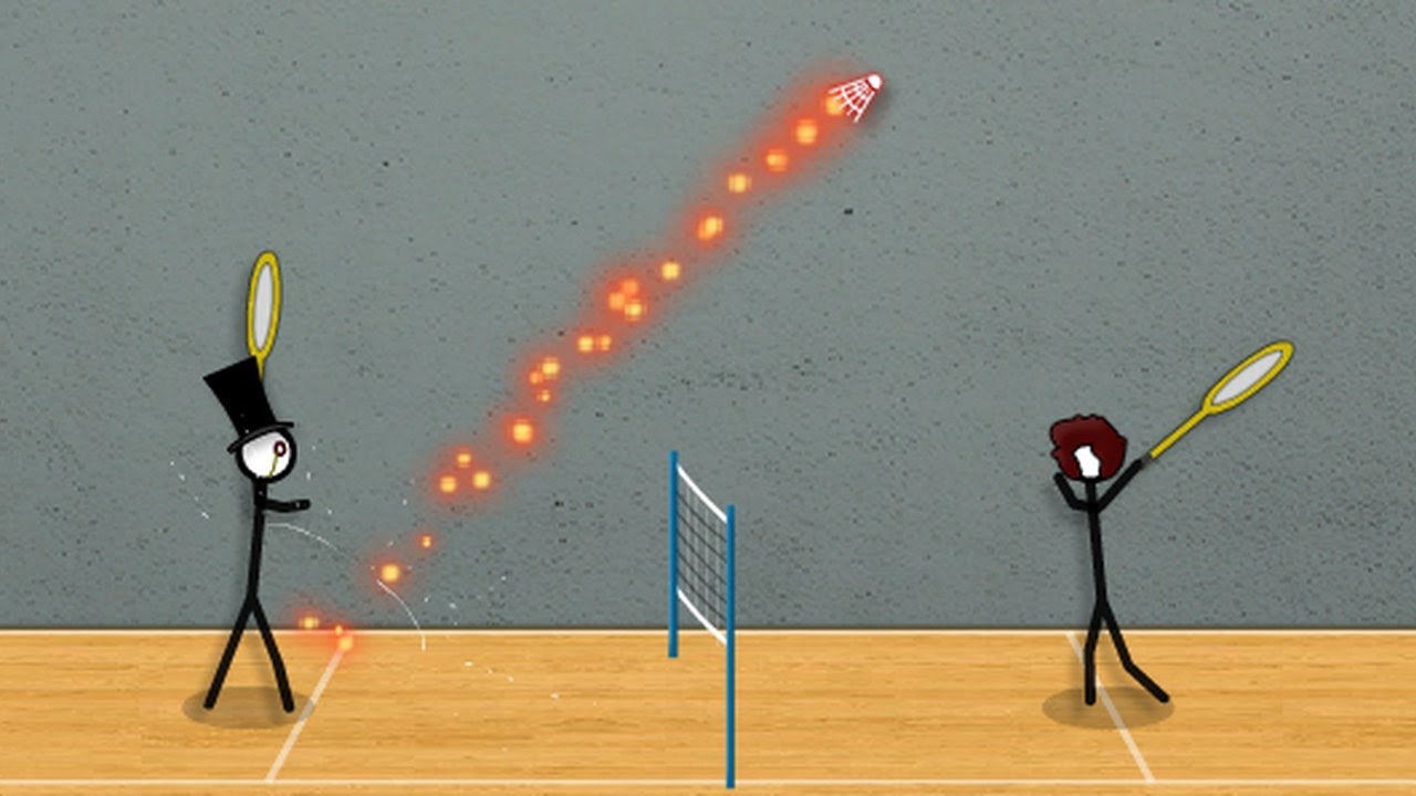 Стики играют в бадминтон 3 (Stick Figure Badminton 3) // Геймплей - YouTube