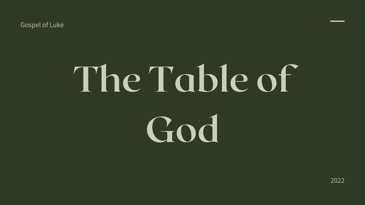 The Table of God | Pastor James Alexander - YouTube