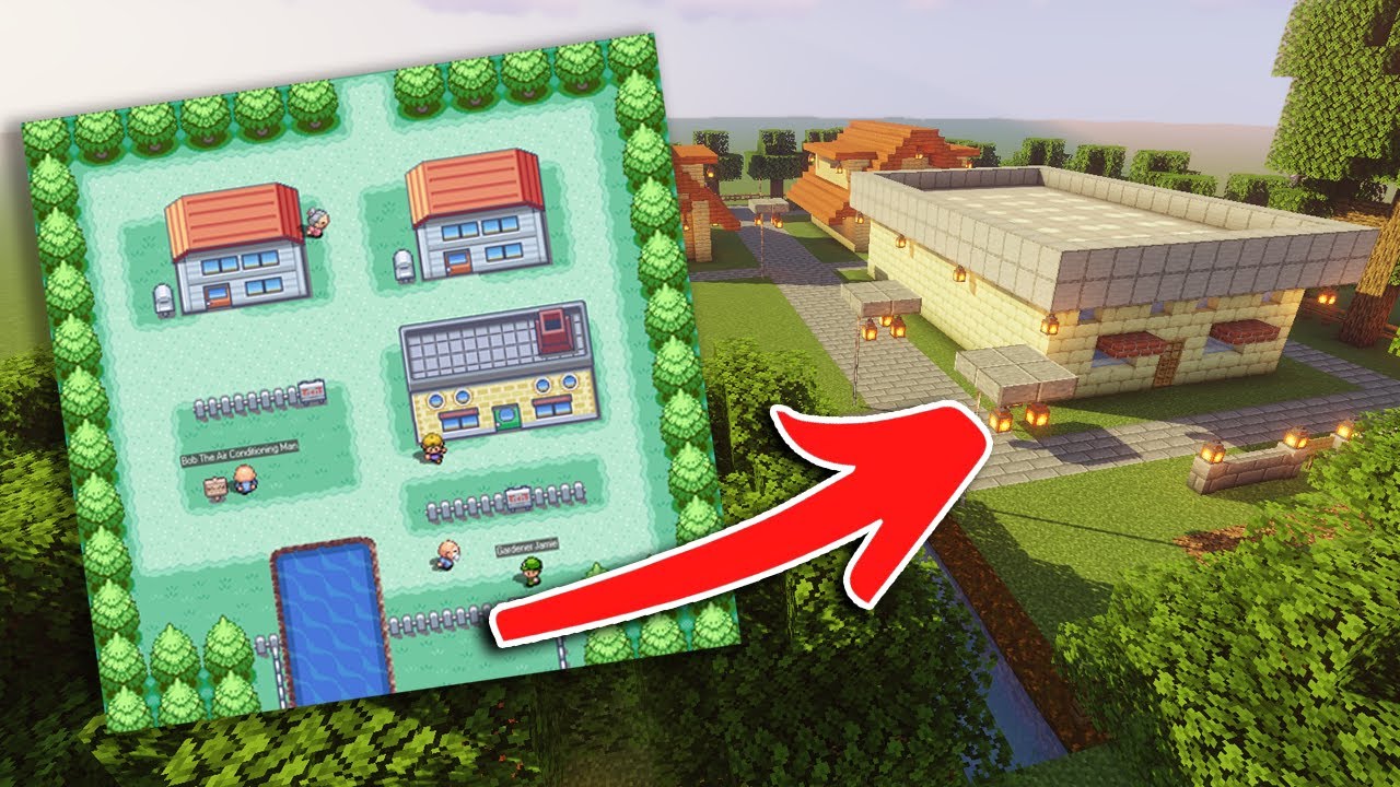 LETS BUILD PALLET TOWN IN MINECRAFT NINTENDO EDITION #pokemon - YouTube