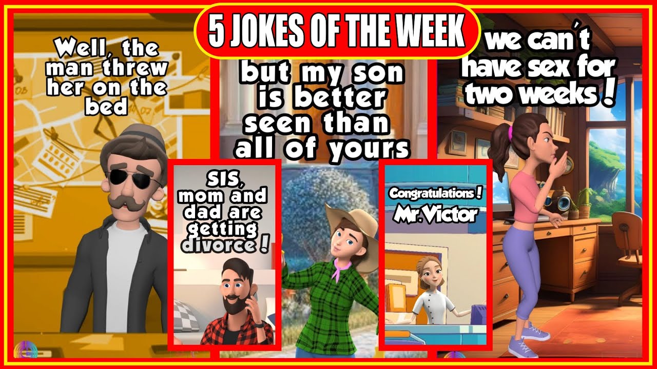 🤣 BEST 5 JOKES OF THE WEEK - Husband hires a detective 🤣🤣🤣 #funny # ...