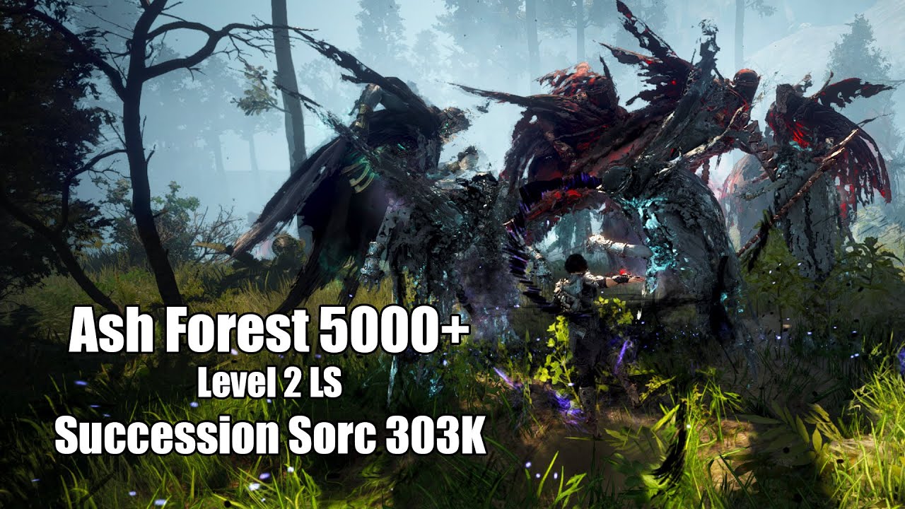 BDO Ash Forest 5000+/h Level 2 LS 303K Succession Sorc - YouTube