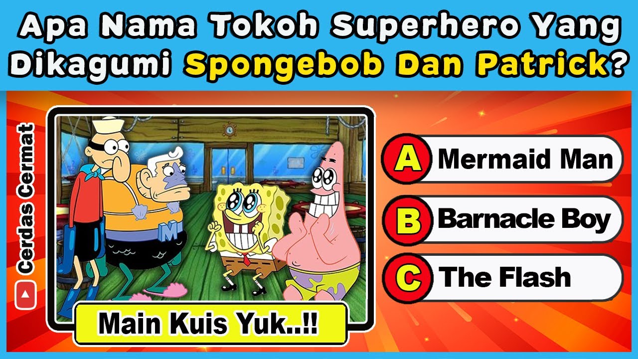 KUIS SPONGEBOB SQUAREPANTS | TEST KEMAMPUAN KAMU YUK | CC249 - YouTube