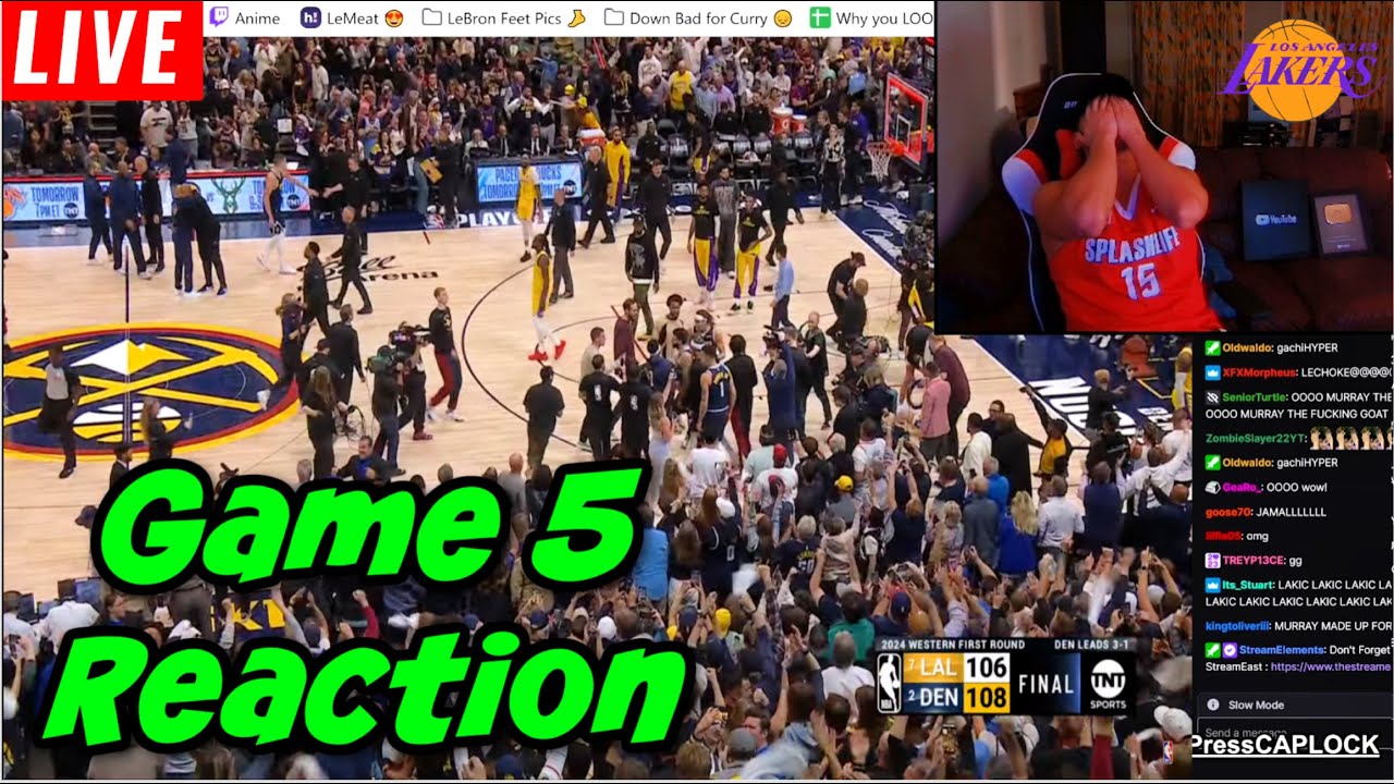 Laker fan REACTS to GAME 5 DENVER NUGGETS VS LAKERS REACTION (JAMAL ...