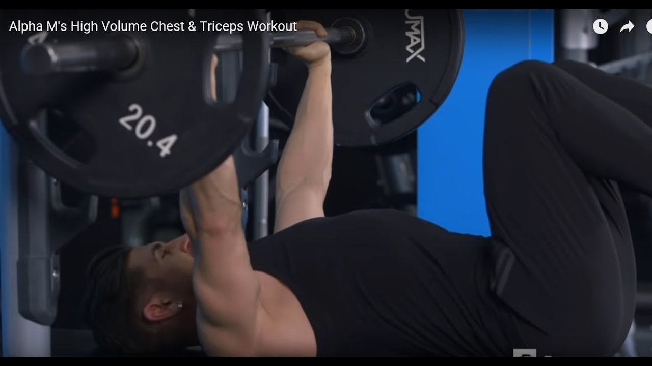 Re: Alpha M's High Volume Chest & Triceps Workout - YouTube