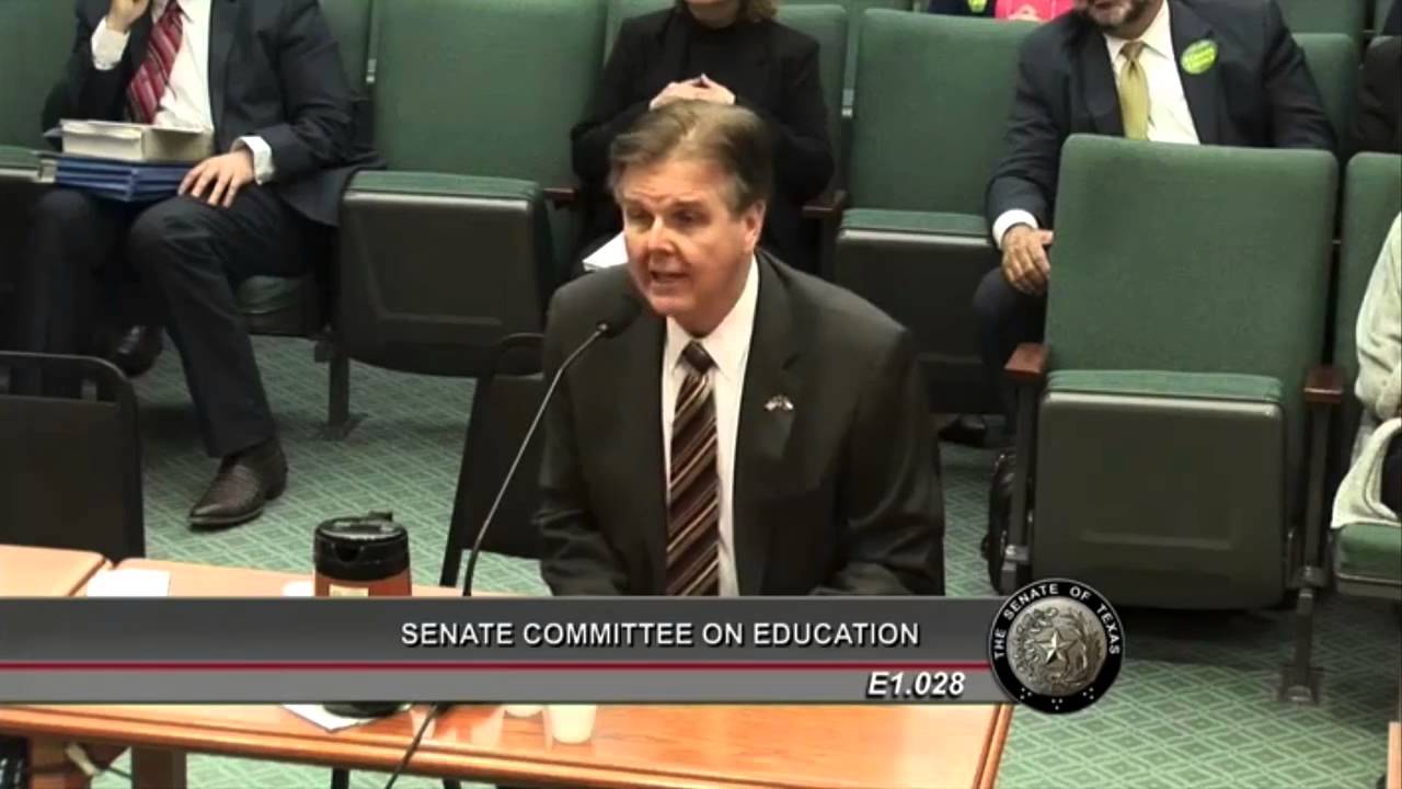 Senate Education - Lt. Gov. Dan Patrick - March 26, 2015 - YouTube