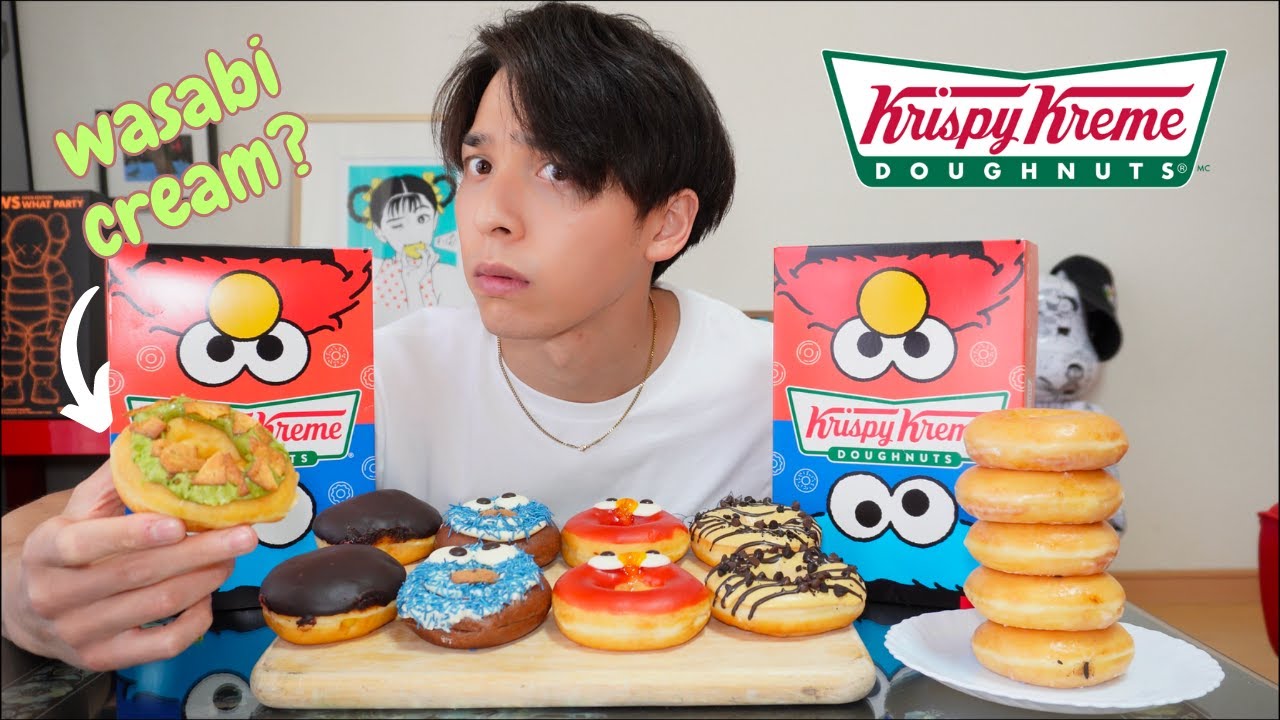 [Donut] Is Wasabi Cream Donut Delicious? - YouTube