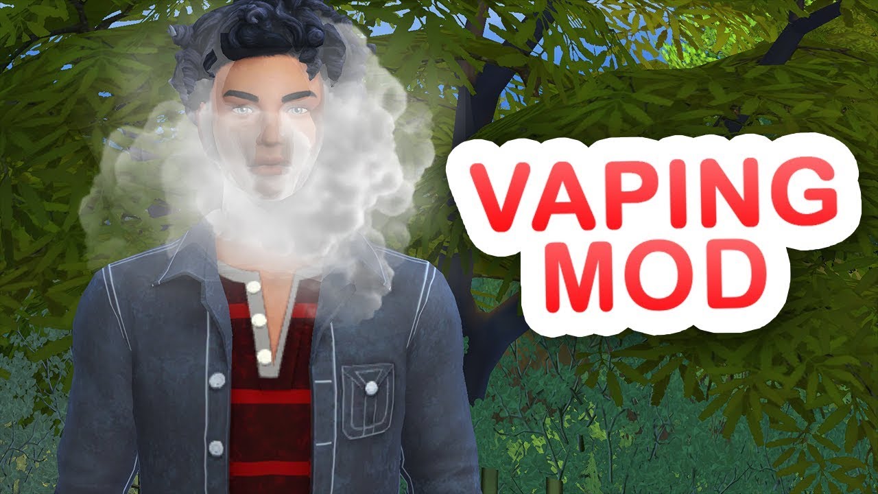 SIMS CAN USE AN E-CIG // The Sims 4 || Mod Review - YouTube