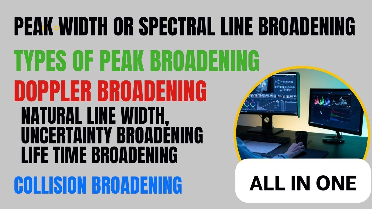 Lec-6|Peak Width|Line Broadening|Types of peak broadening| Doppler ...