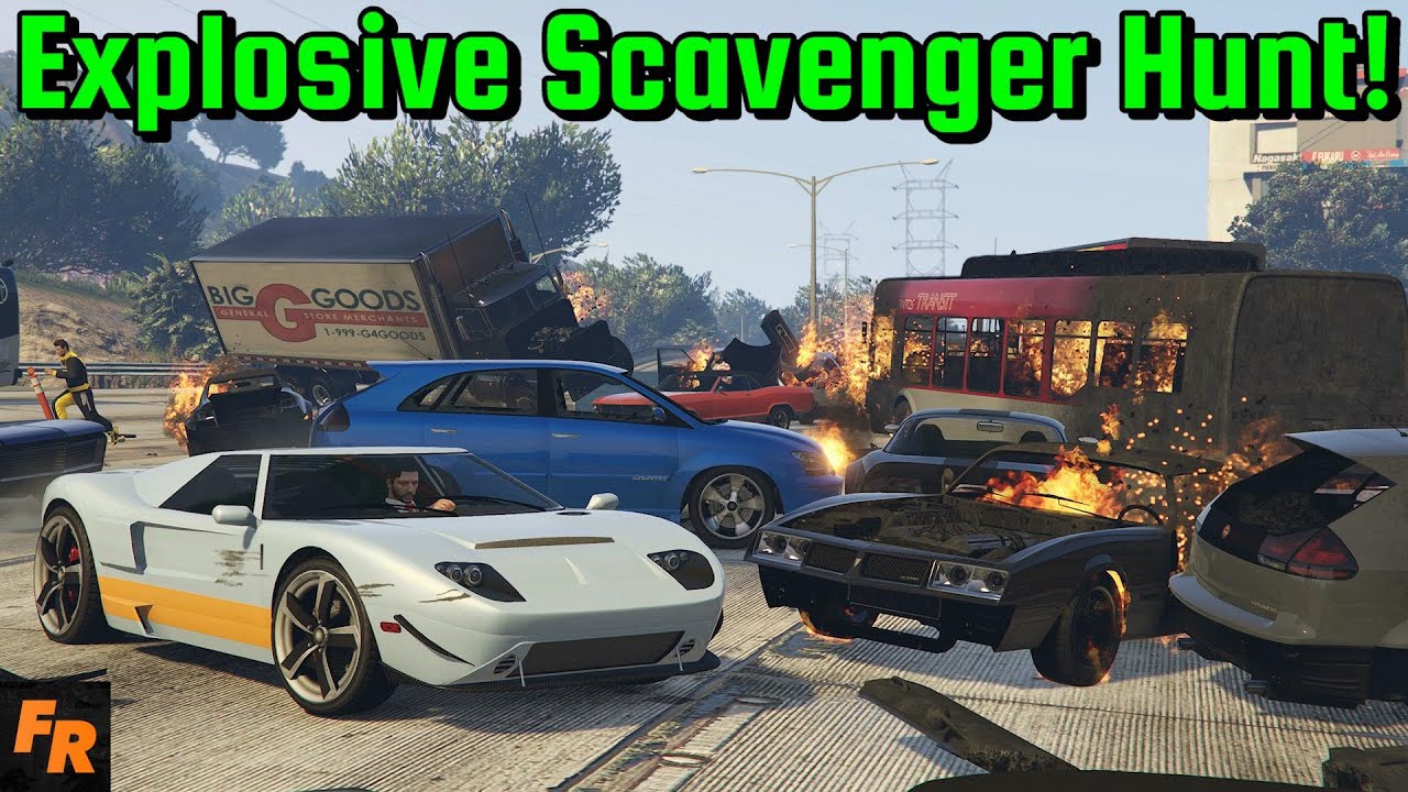 The Explosive Scavenger Hunt! - Gta 5 Racing - YouTube
