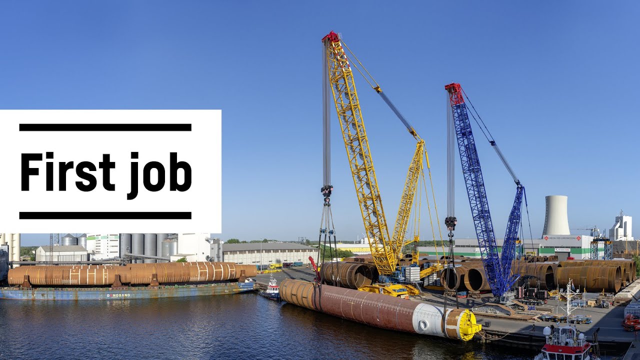 First job LR 12500-1.0 | Liebherr - YouTube