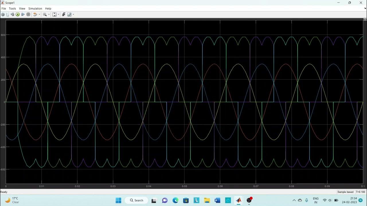 Three-phase full wave rectifier simulation using MATLAB - YouTube