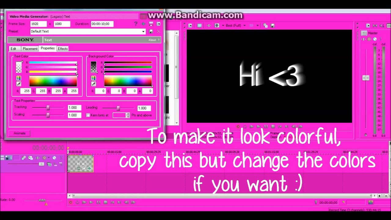 Sony Vegas Tutorial Light Rays for Text - YouTube