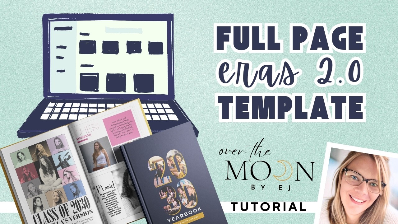 Eras 2.0 Style Yearbook, Dance and Theatre Program Ad Template Tutorial ...