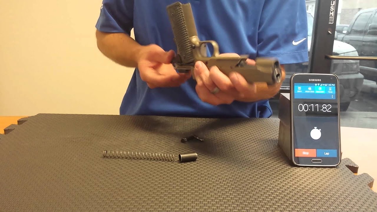 New! 20 Secs! Updated World's Fastest 1911 Disassembly and Reassembly ...