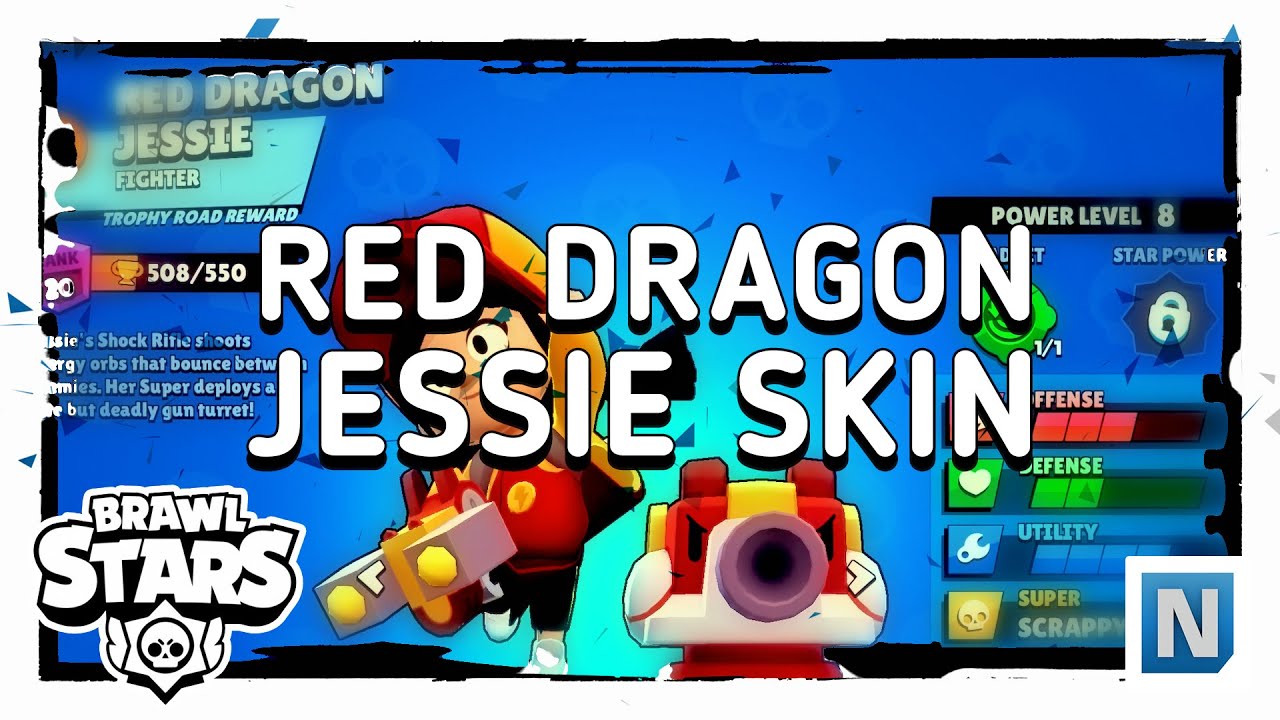 Red Dragon Jessie Skin | Brawl Stars | NEKS Gaming - YouTube