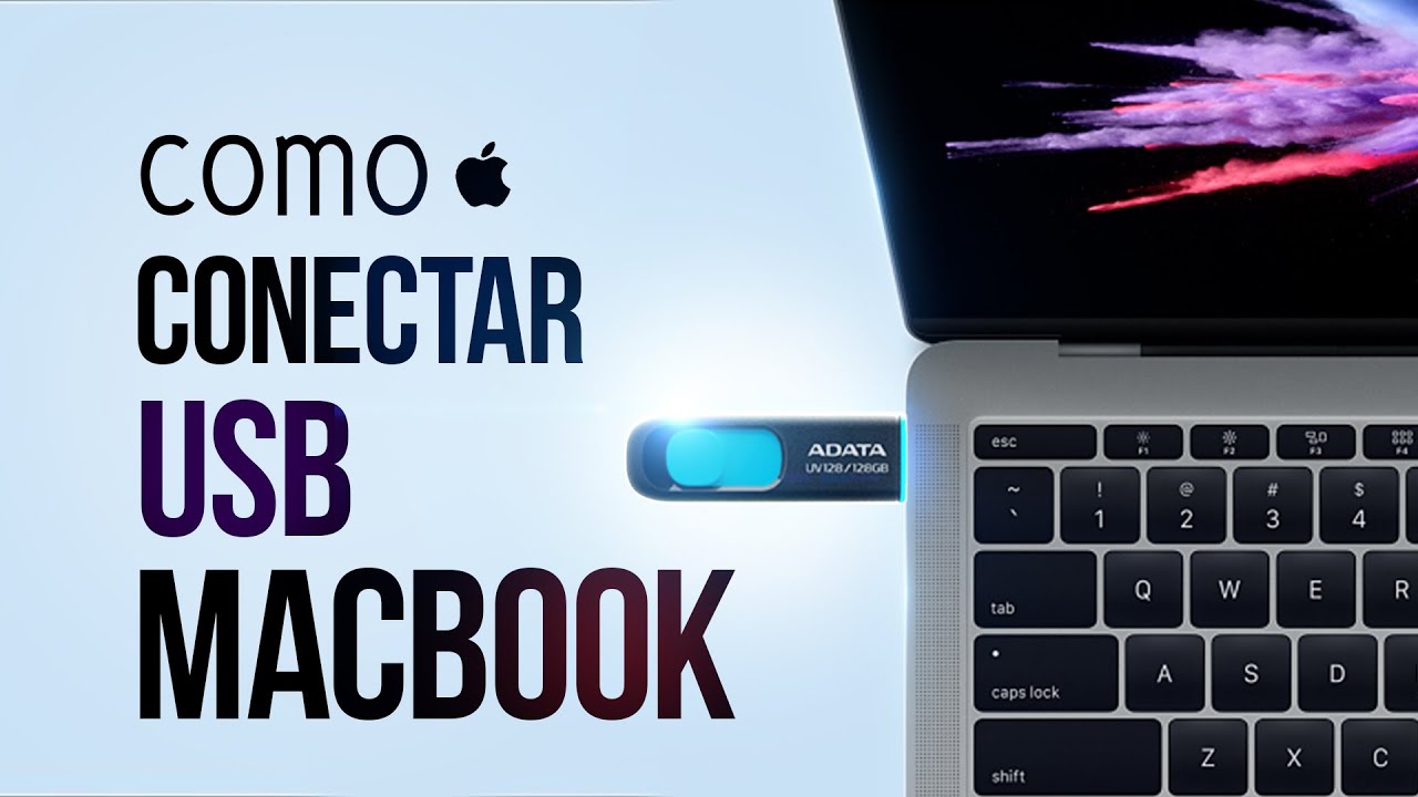 Como conectar USB a Macbook - YouTube