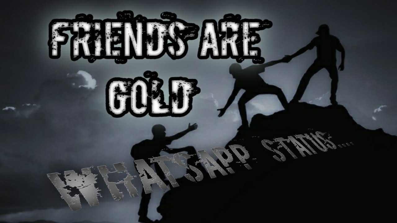 Friends are gold status video - YouTube