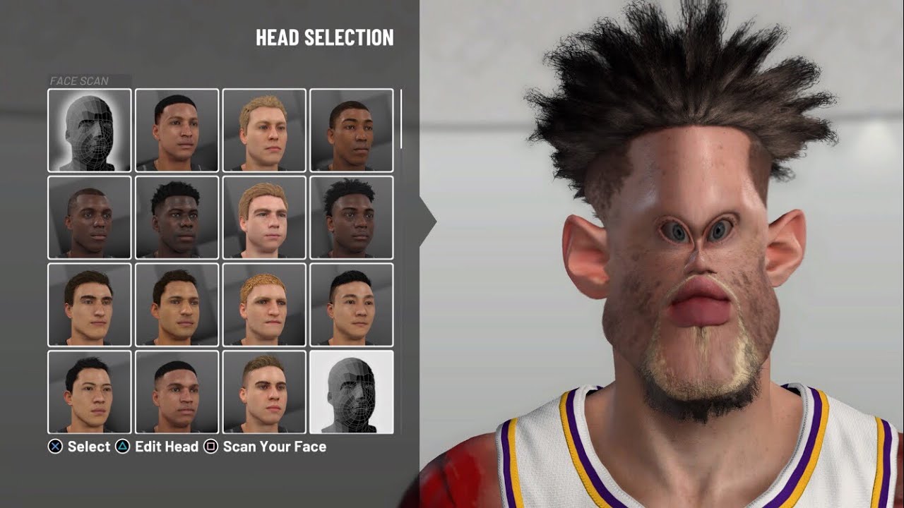 BEST TRYHARD FACE SCAN! LOOK LIKE A DRIBBLE GOD! - YouTube
