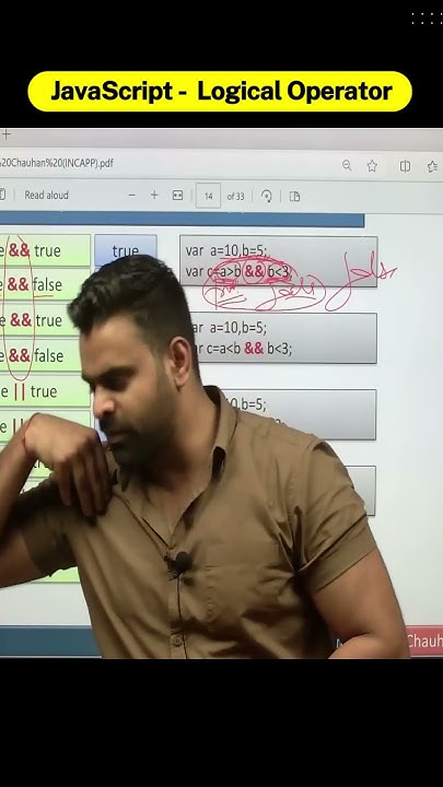 Javascript Logical Operator Incapp Rahulchauhansir Shorts Virelvideo Coding Youtube