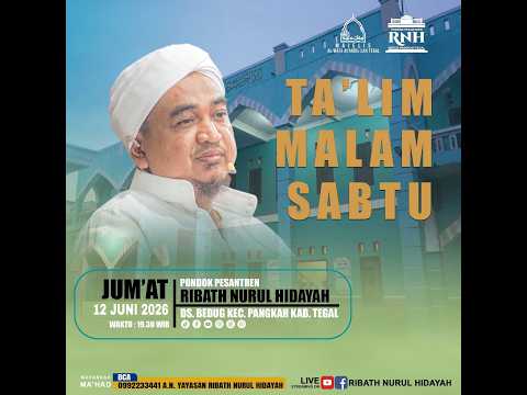 LIVE TA'LIM MALAM RABU RIBATH NURUL HIDAYAH LIL HABIB SOLEH BIN ALI AL ATTAS