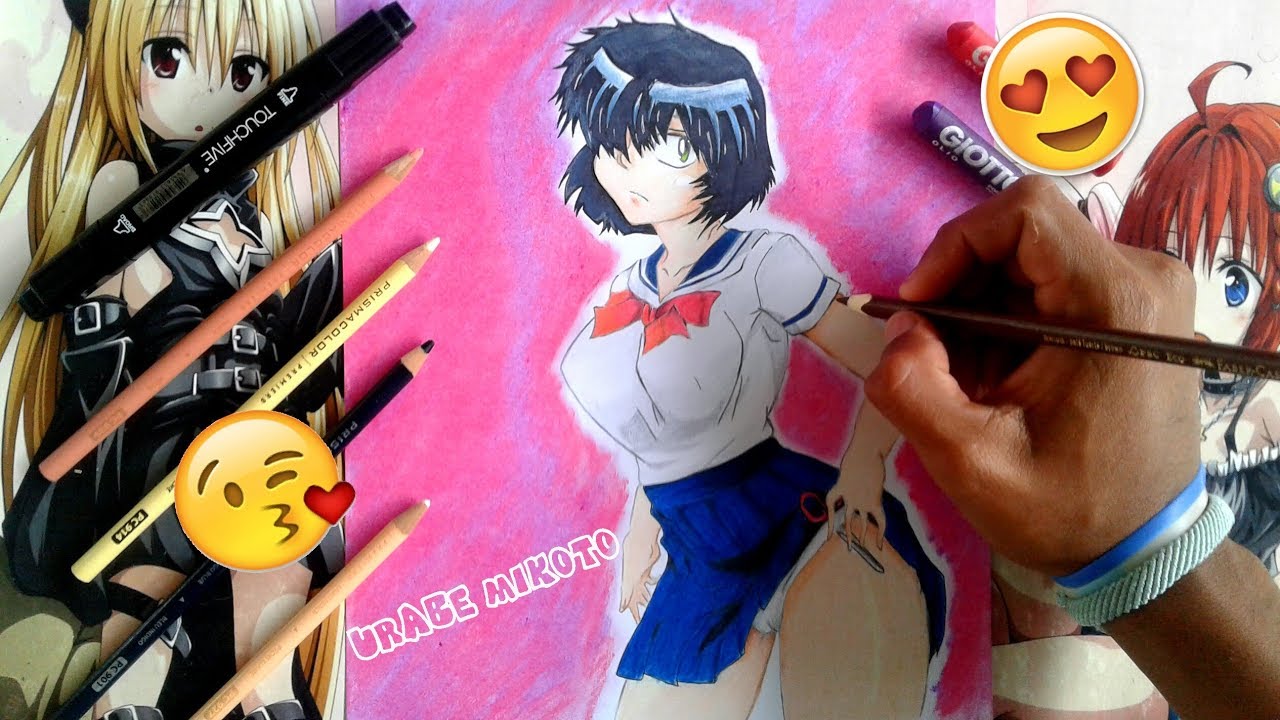 Dibujando a | Urabe Mikoto | Speed Drawing° - YouTube