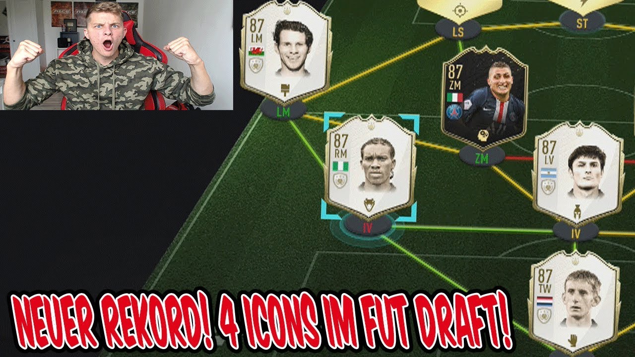 Mein neuer REKORD! Endlich 4 ICONS in 1 Fut Draft geschafft! - Fifa 20 ...