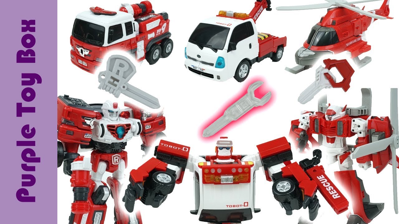 또봇V 레스큐팀 3종 모음, 레스큐 와이, 레스큐 알, 레스큐 제로 Tobot V Rescue Team Transformer ...