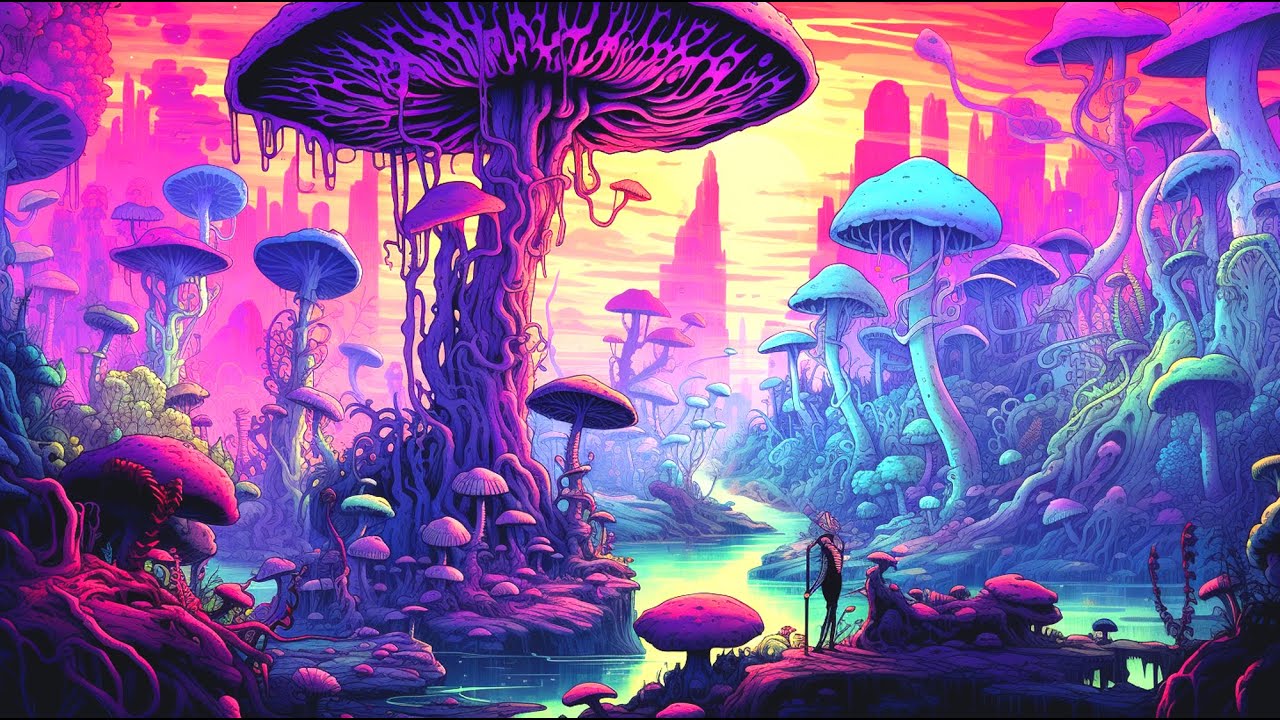🍄 Magic Mushrooms Trippy Psychedelic Experience World Visuals - YouTube