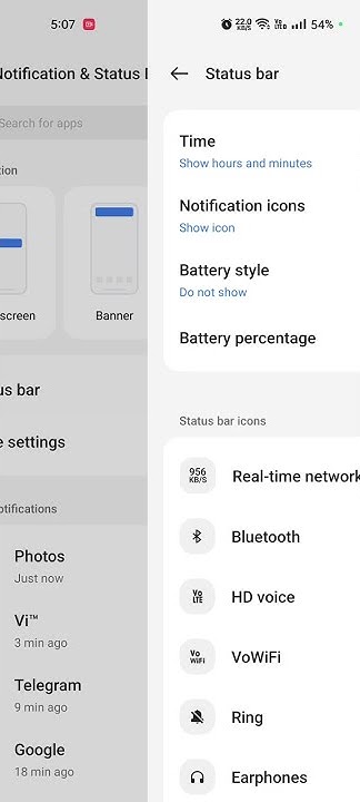 Realme Status Bar Setting #shorts - YouTube