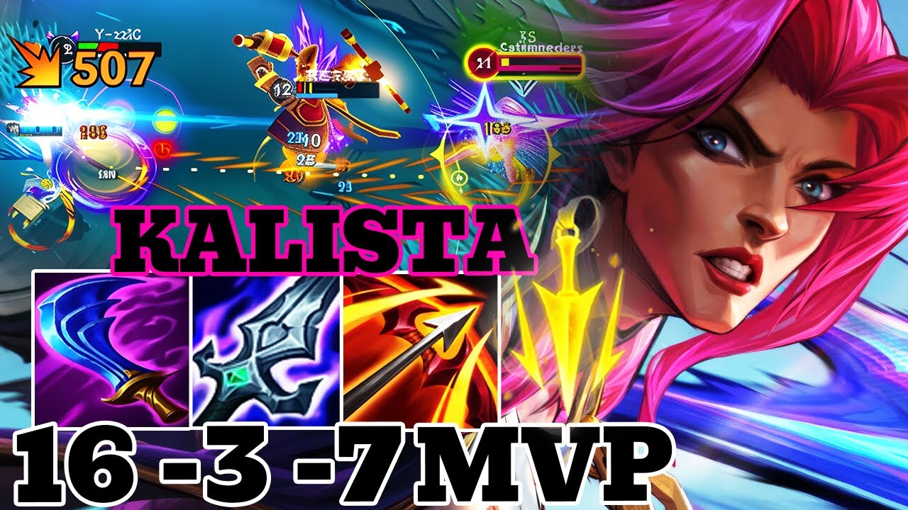WILD RIFT KALISTA ADC GAMEPLAY | 16 -3 -7 MVP | KALISTA BUILD RUNES ...