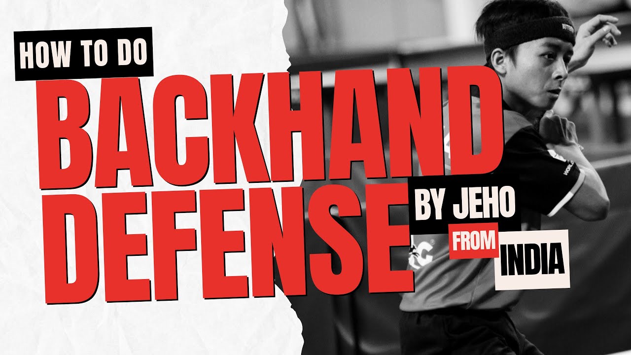 How to do Backhand Defense | Table Tennis , TSP Curl #tabletennis - YouTube