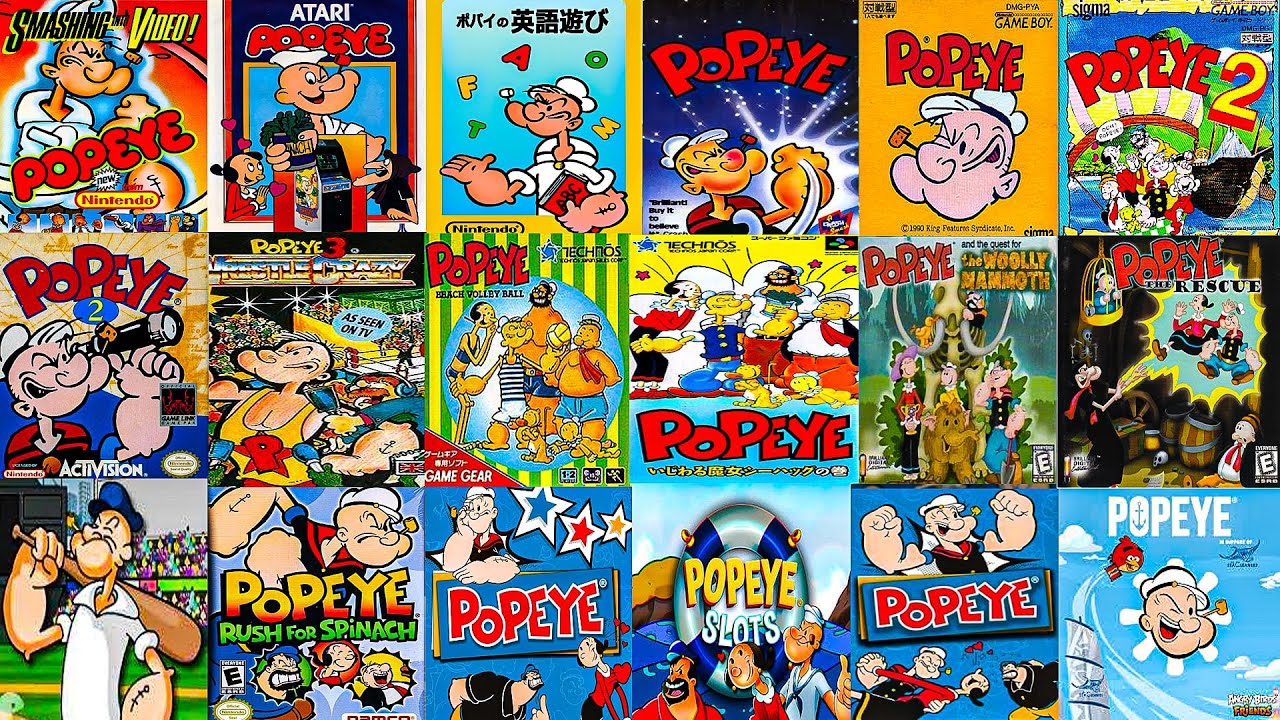 The Evolution of POPEYE Games (1981-2022) 💪 - YouTube