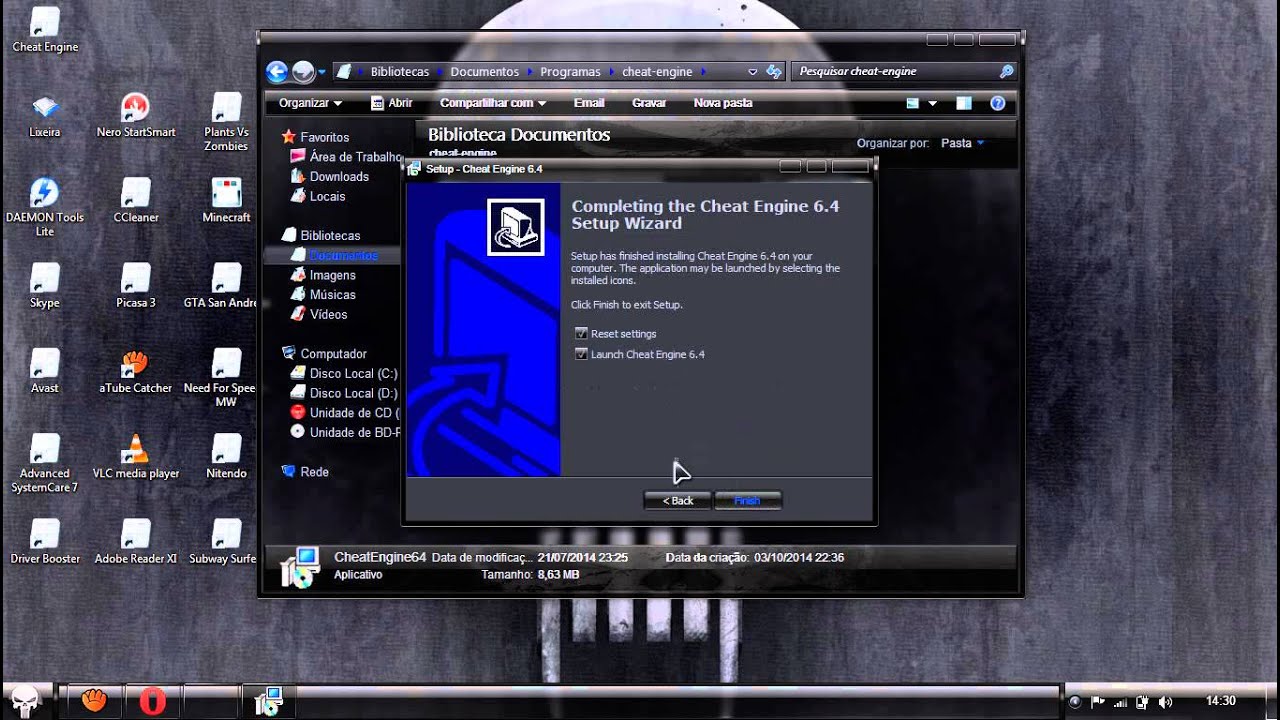 Como baixar e instalar o Cheat Engine 6.4 e deixar em pt - br !!! - YouTube