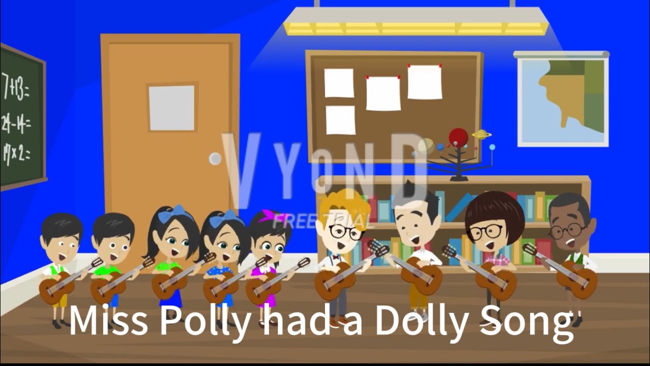 Miss Polly had a Dolly Nursery Rhymes Kids Songs (Vyond Version) - YouTube