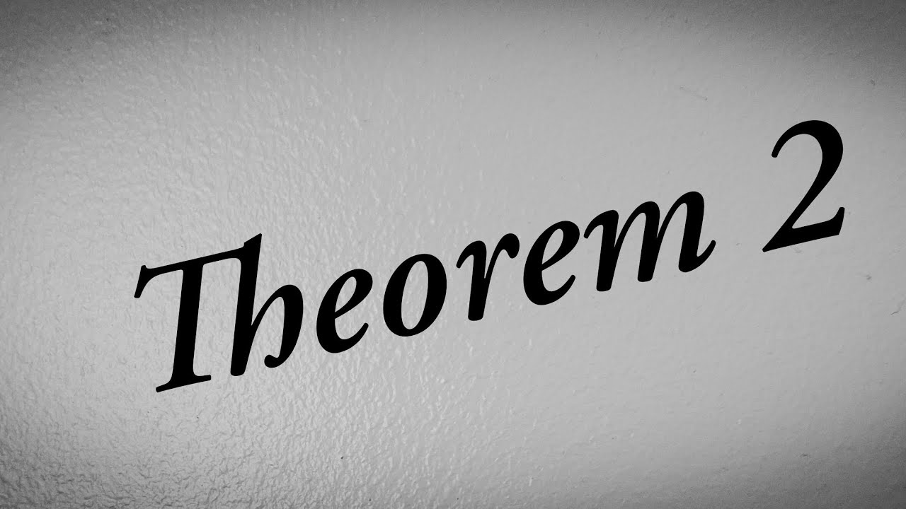 p.1 theorem 2 - YouTube