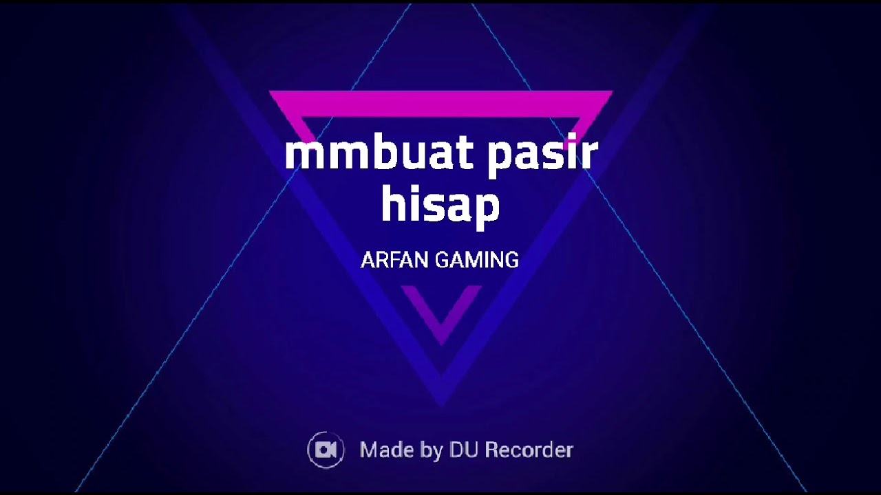 Membuat pasir hisap - YouTube
