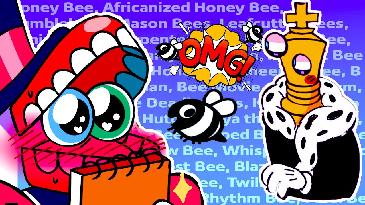 Caine x Kinger Are Talking About Bees🐞 The Amazing Digital Circus Rap ...