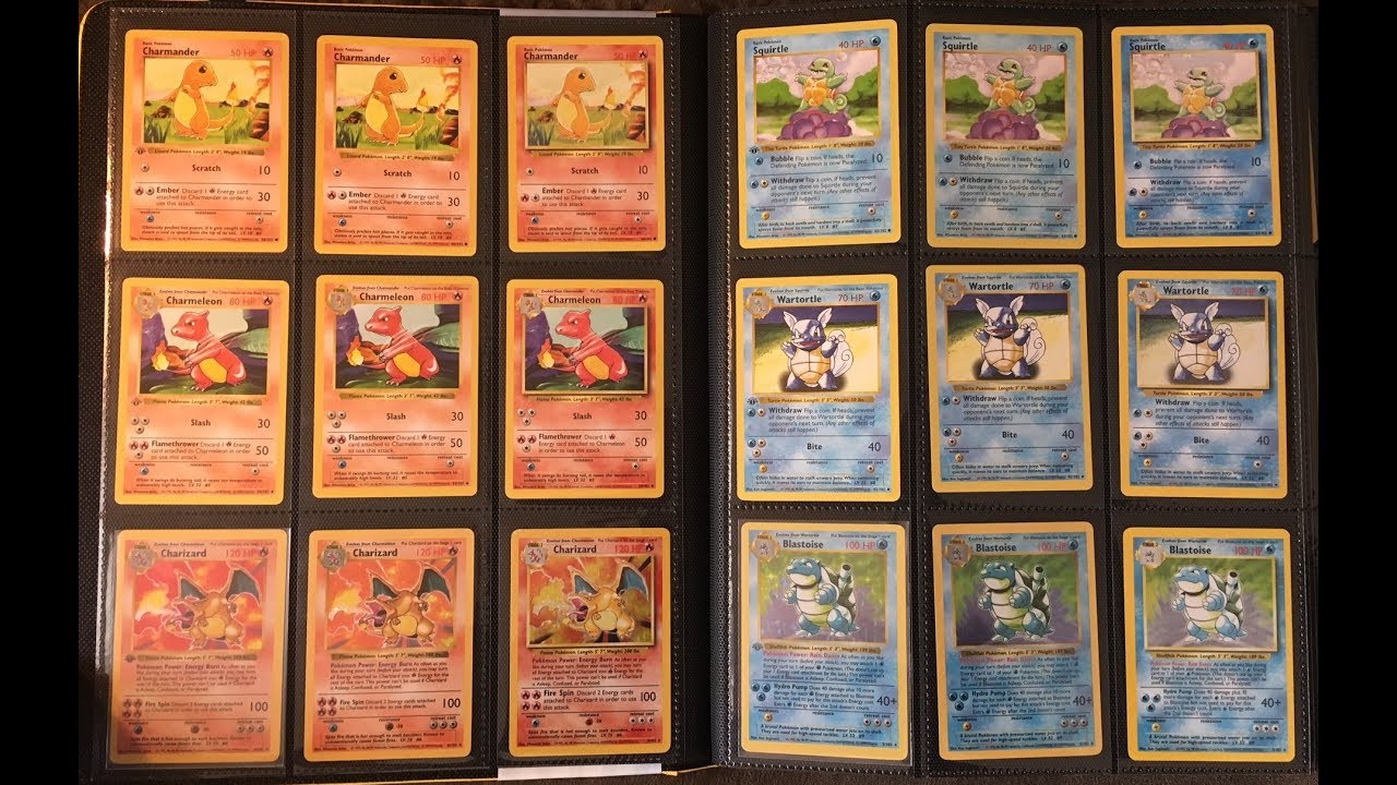 smpratte - Binder Collection: Pokemon 1st Edition Shadowless Base Set ...