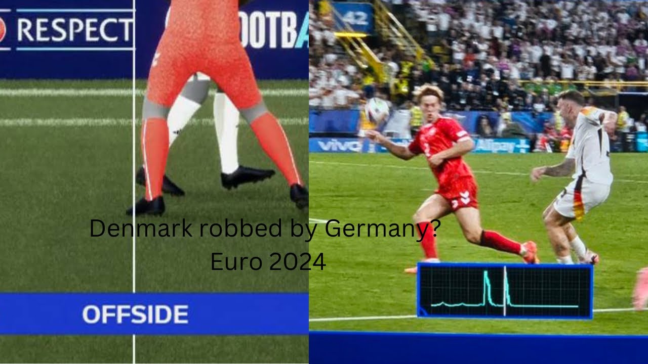 Denmark v Germany offside goal & handball penalty controversy | Euro ...