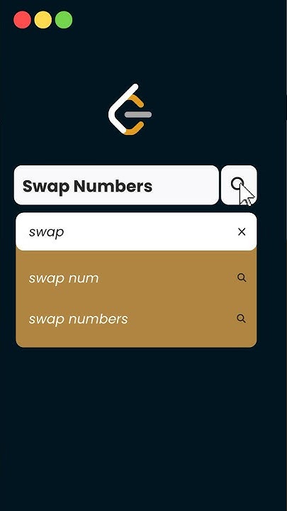 Swap Numbers? #code #coding #challenge #leetcode #shorts - YouTube