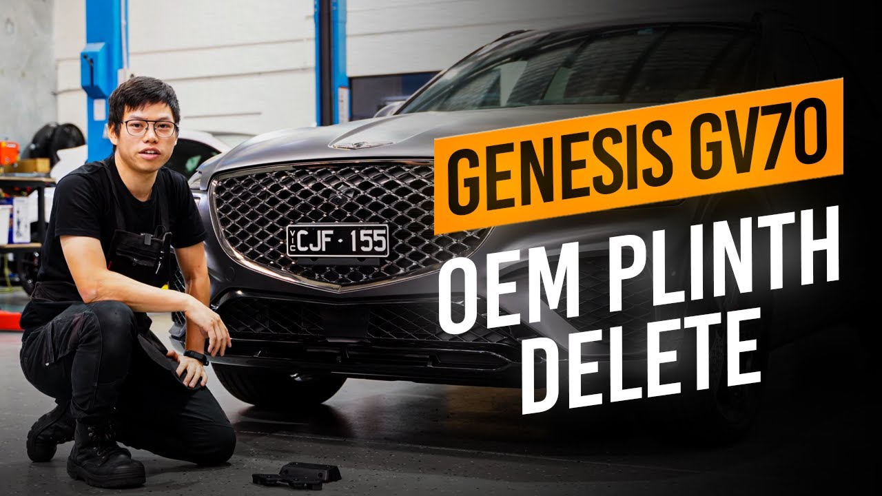 How to Install License Plates on a Genesis GV70 | Flow Brackets - YouTube