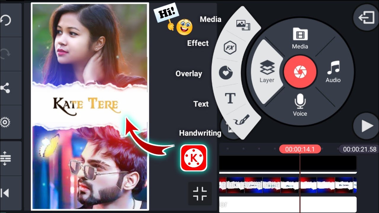Trending Status Video Editing In Kinemaster || How To Create A Whatsapp ...