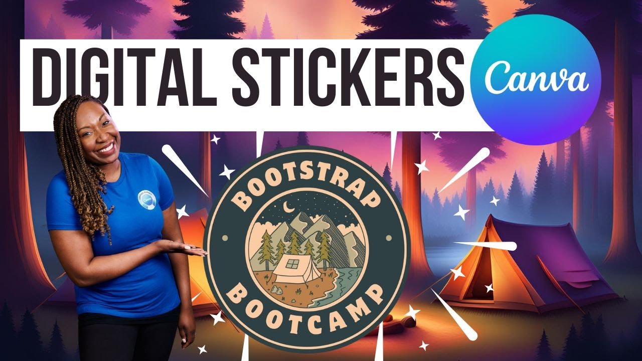 DIGITAL STICKER Tutorial for Canva - YouTube