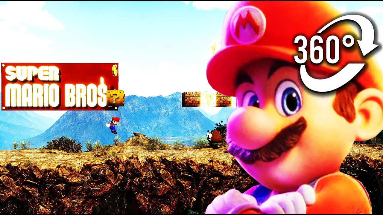 Super Mario Bros. 360 Gameplay | Luigi's POV | 360 VR Video | 8K ...