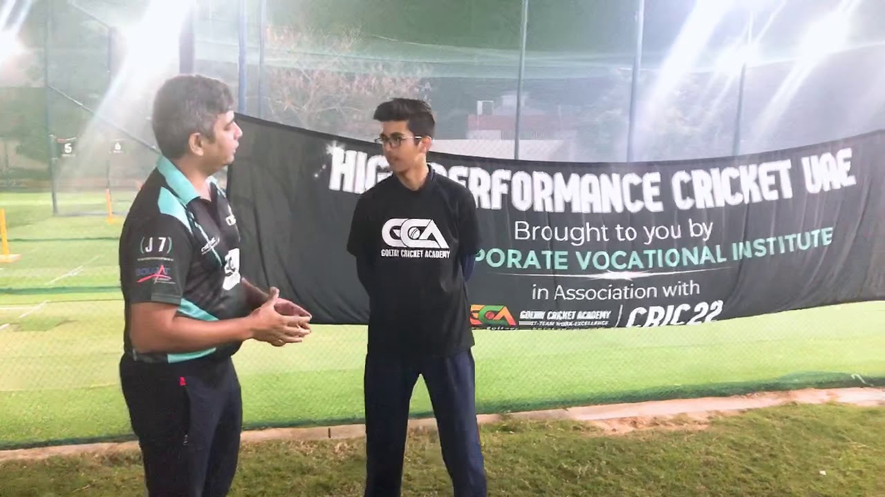 High performance Cricket in Goltay Cricket Academy - YouTube