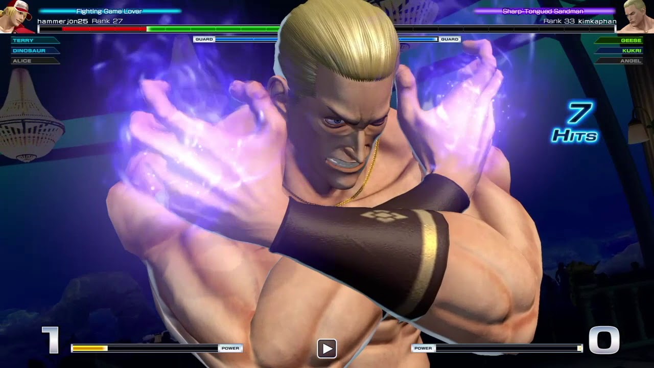 Kof XIV Hammerjon25 (Alice,Terry,Dinosaur,) vs kimkaphan (Angel,Geese ...